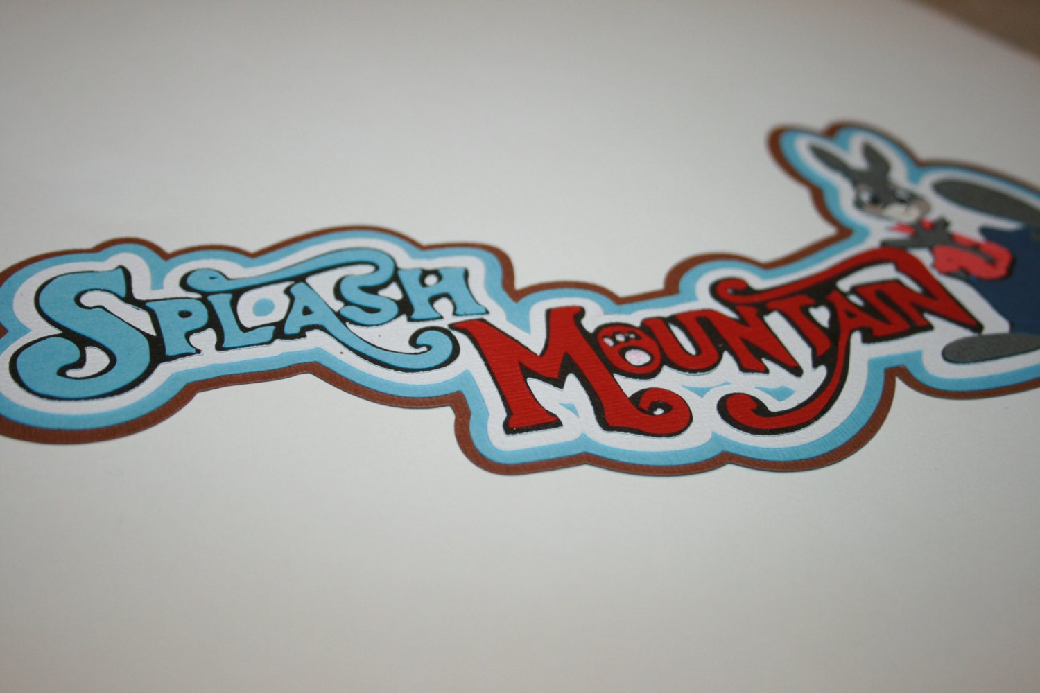 Papercraft Scrapbooking Paper You May Get Wet Disney Splash Mountain ...