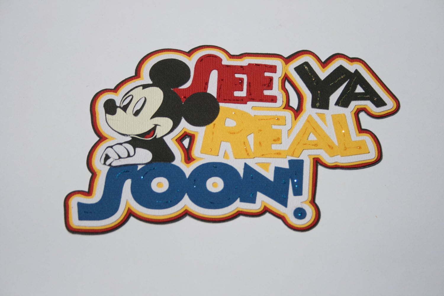 Disney See Ya Real Soon Die Cut Paper Pieced Title for - Etsy
