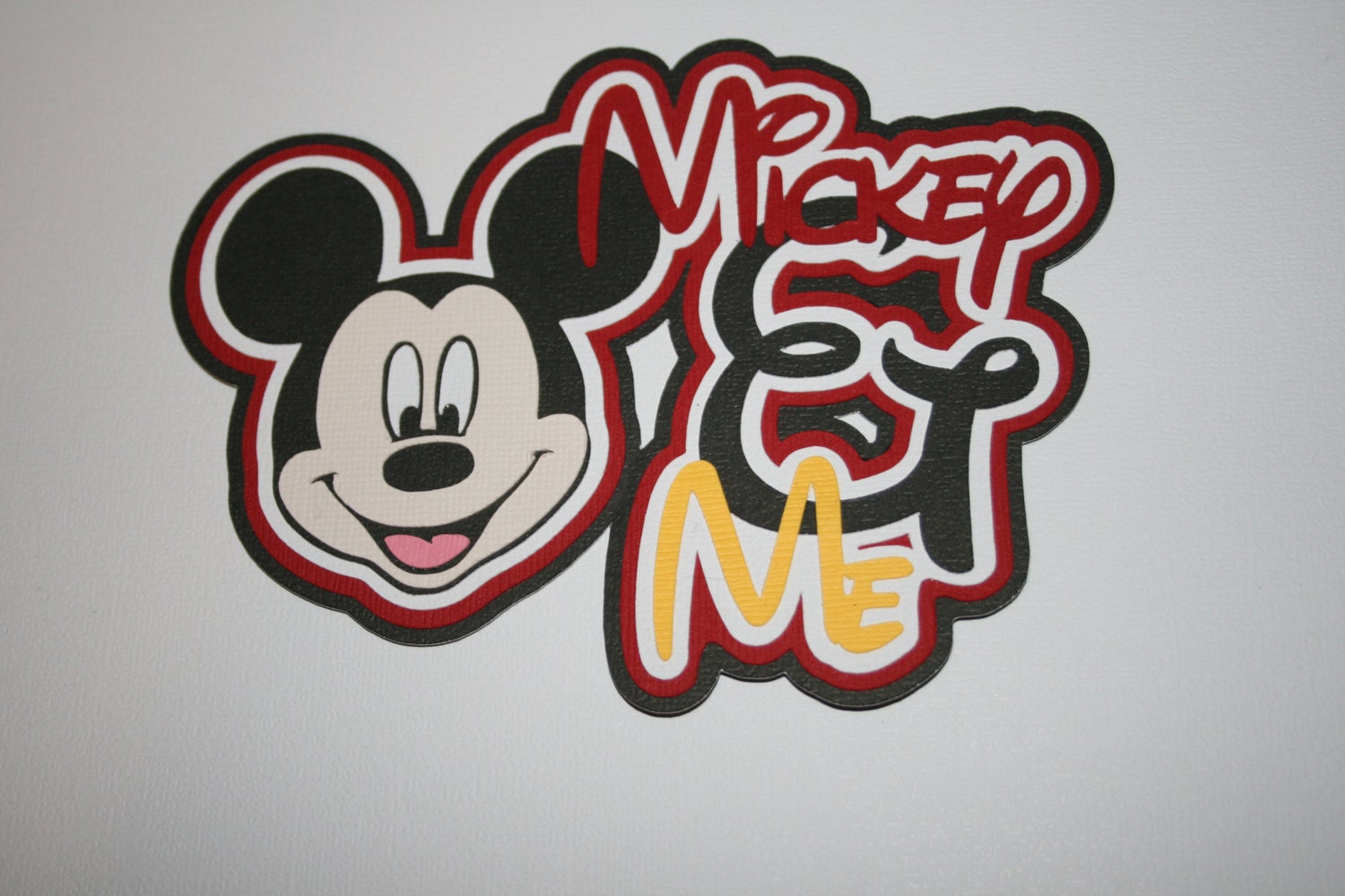 Disney Mickey & Me Die Cut Paper Pieced Title for | Etsy