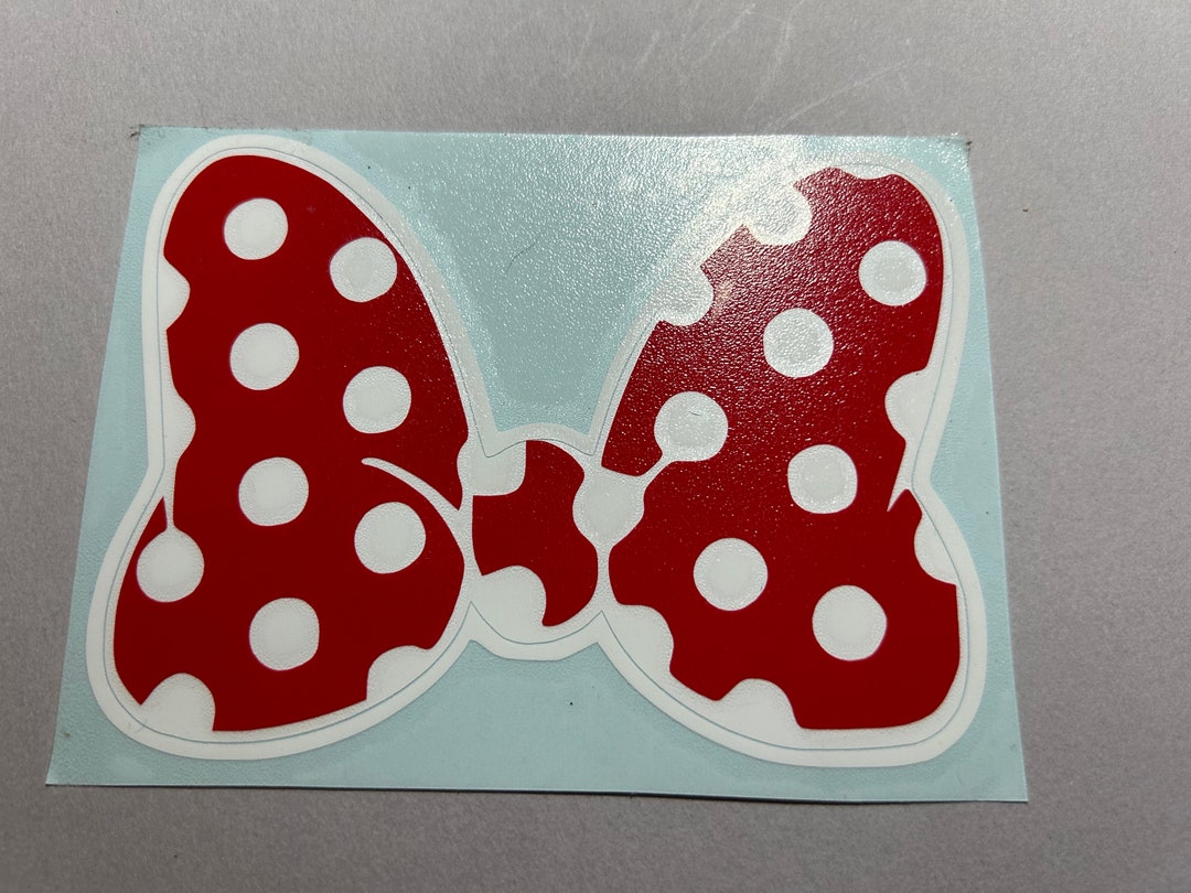 Minnie Mouse Bow Vinyl Decal - Disney - Vinyl - Window Decal - Car ...