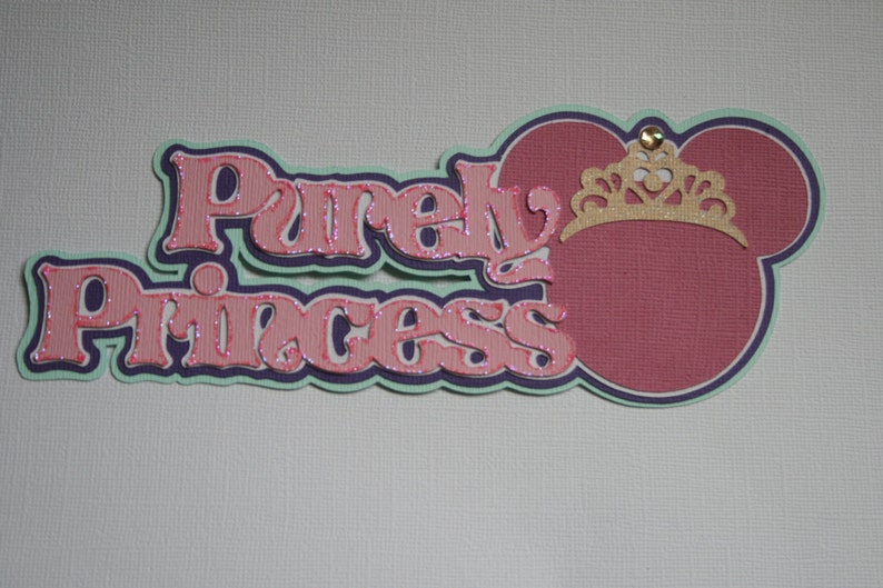 Disney Purely Princess Die Cut Paper Pieced Title for - Etsy