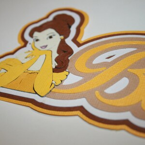 Disney - Belle - Die Cut Paper Pieced Title for Scrapbook Pages ...