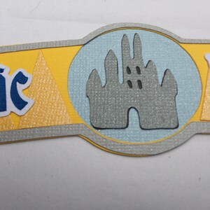 Disney - Magic Kingdom - Die Cut Paper Pieced Title for Scrapbook Pages ...