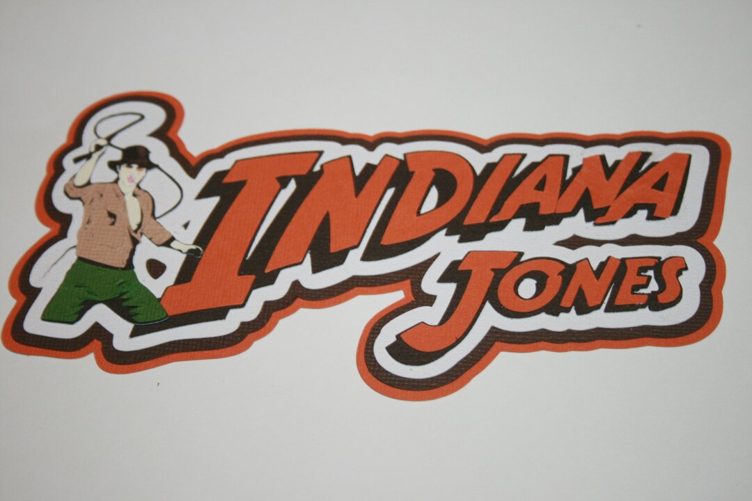 Disney - Indiana Jones - Die Cut Paper Pieced Title for Scrapbook Pages ...