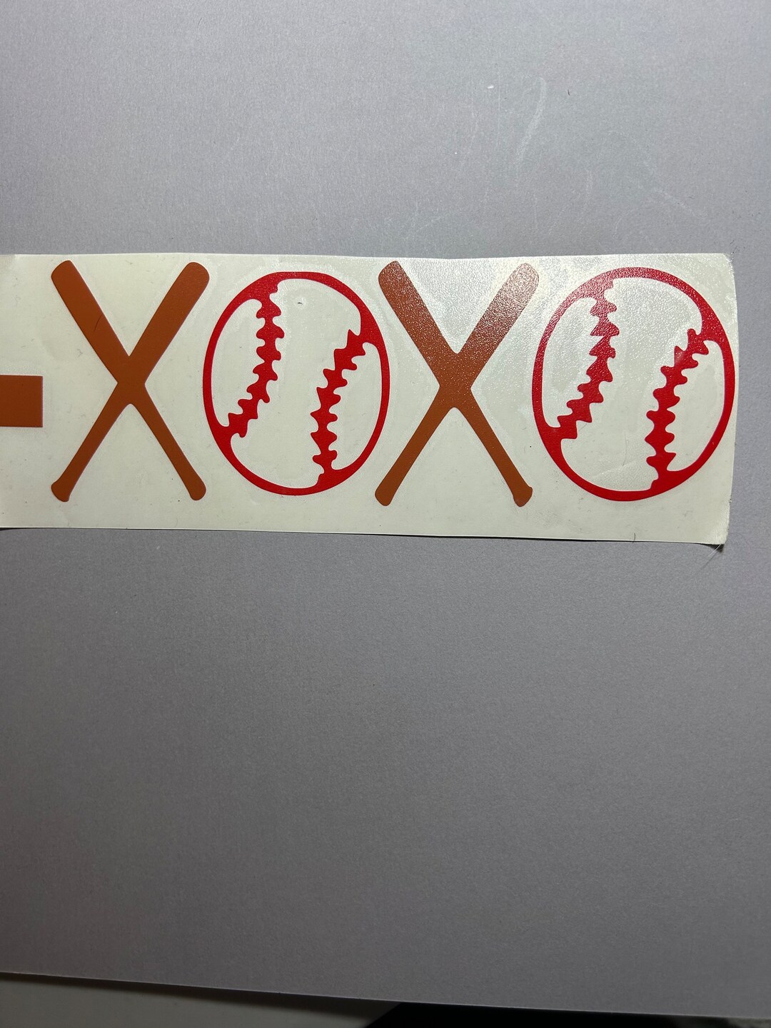 Baseball Vinyl Decal Xoxo Baseball Love Bats and Balls Vinyl Decal ...