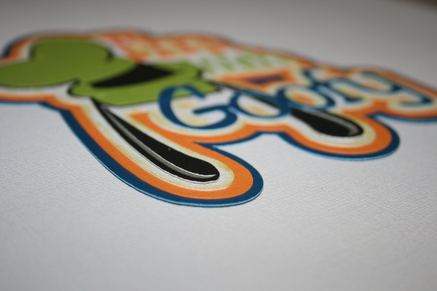 Disney I'm With Goofy Die Cut Paper Pieced Title for | Etsy