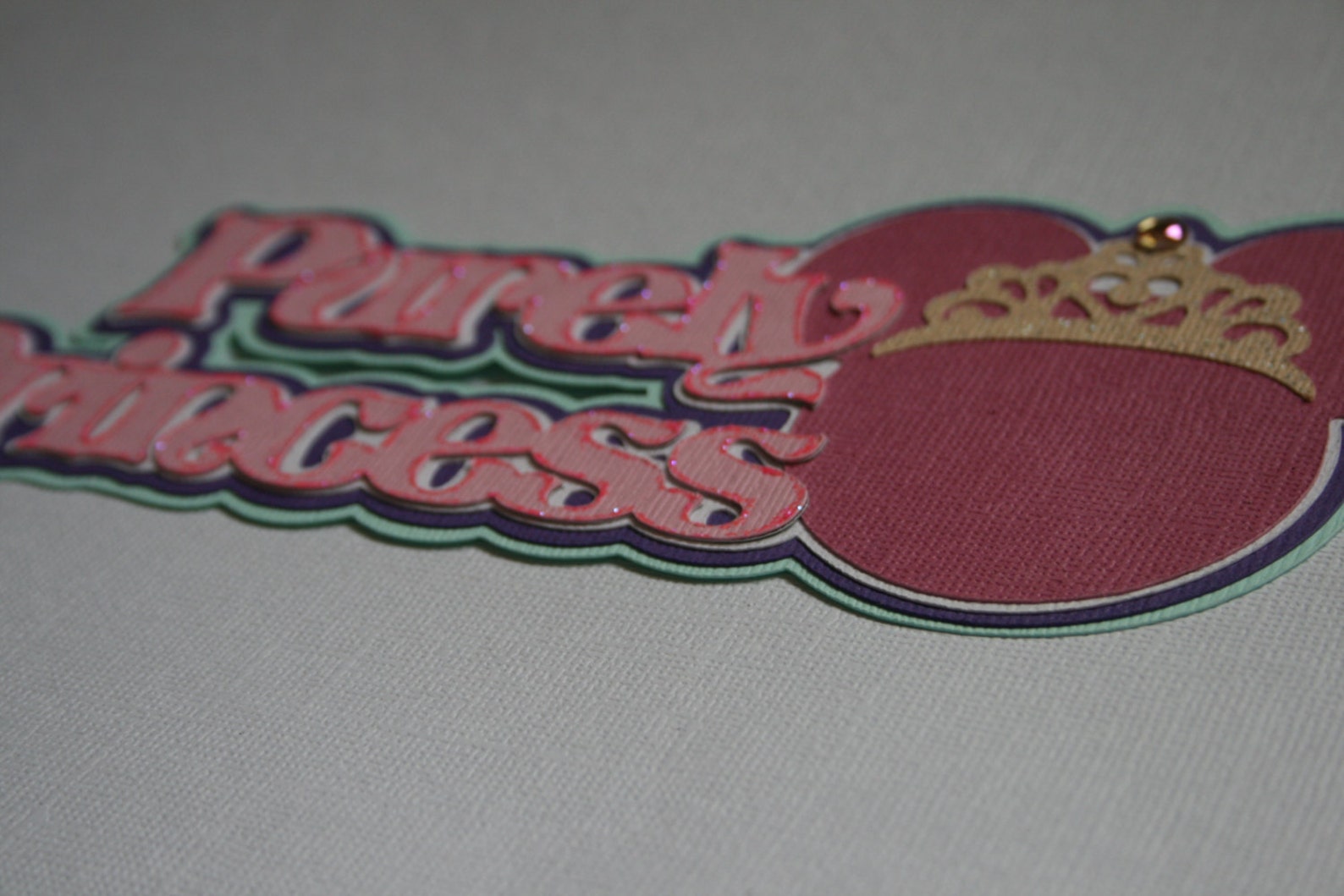 Disney Purely Princess Die Cut Paper Pieced Title for - Etsy