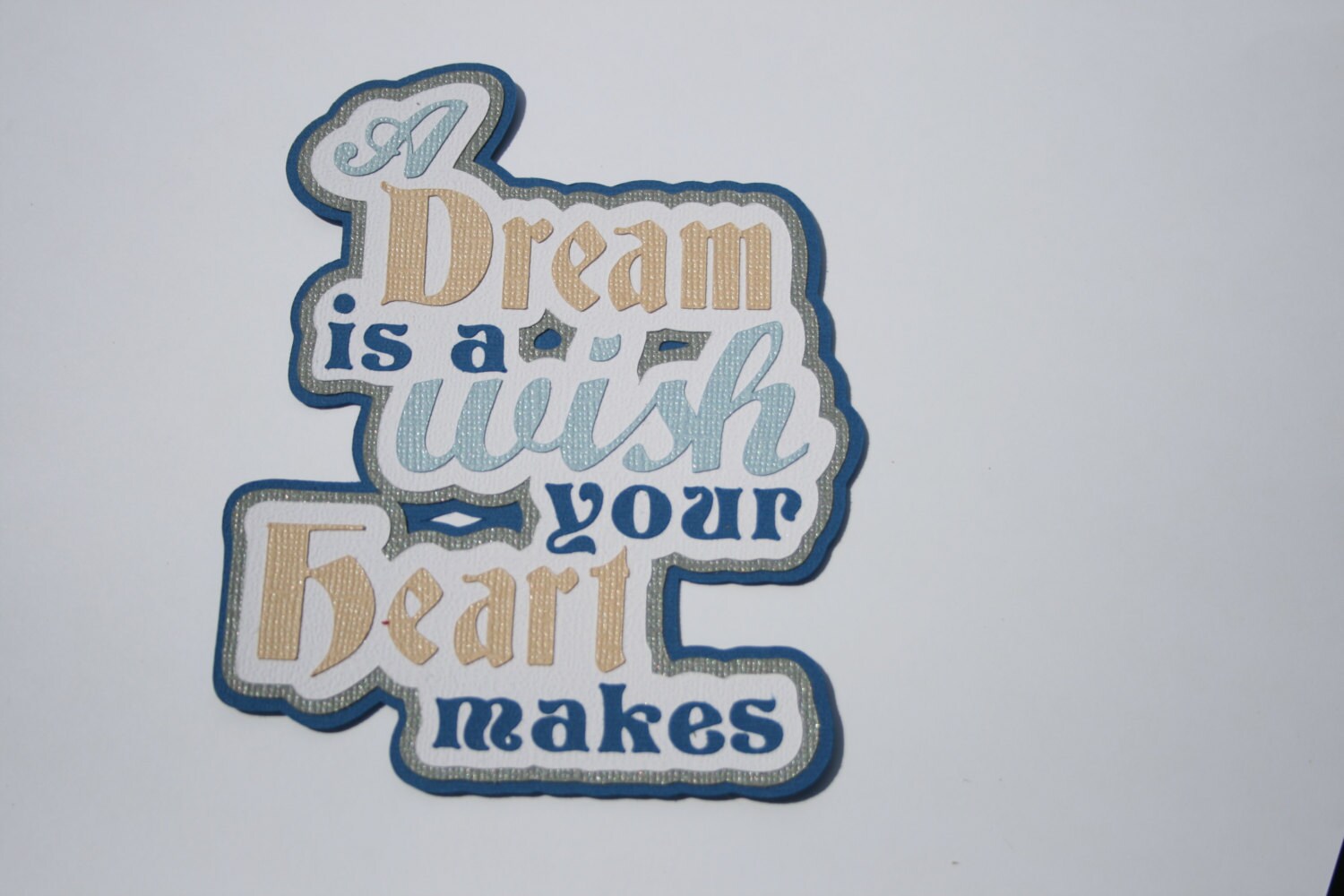 Disney A Dream is a Wish Your Heart Makes Die Cut Paper | Etsy