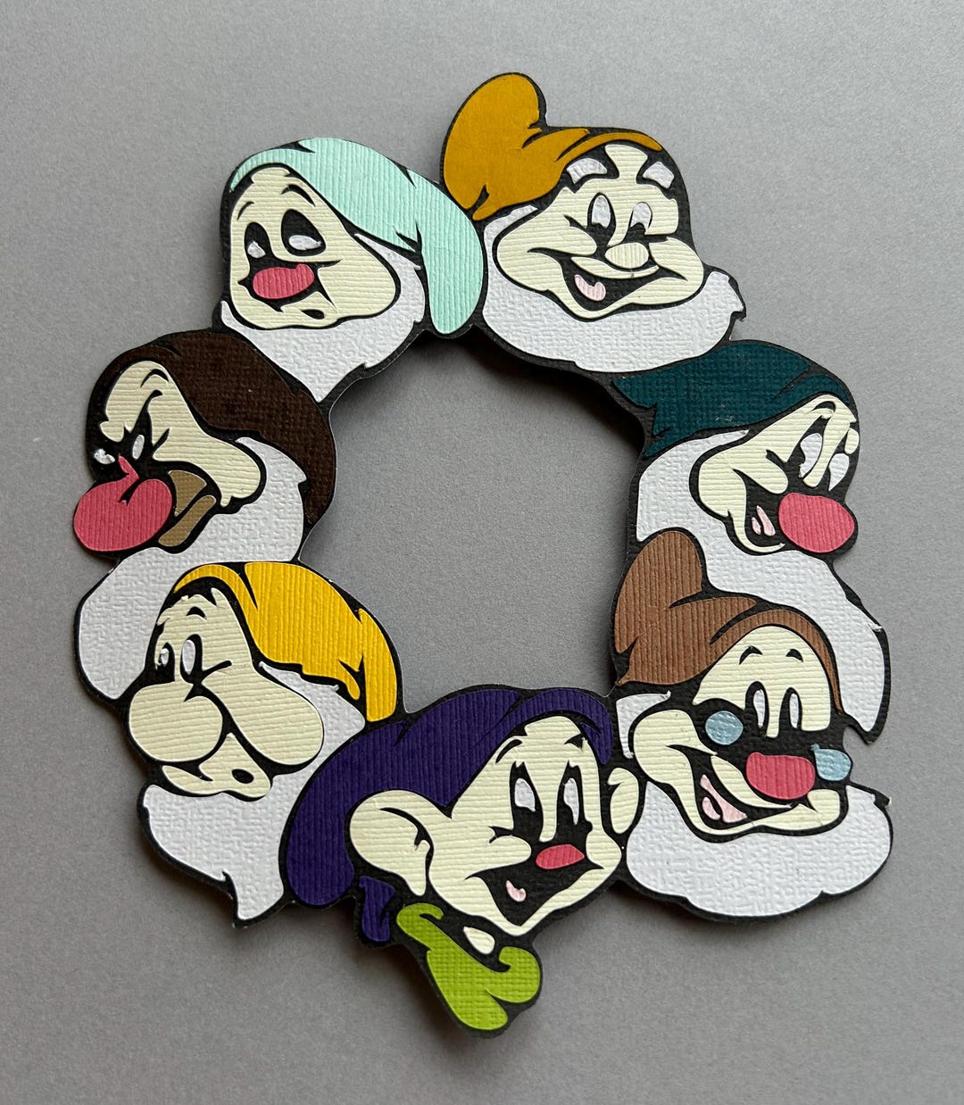 Seven Dwarfs Scrapbook Paper Piecing Embellishment - Snow White - Seven ...