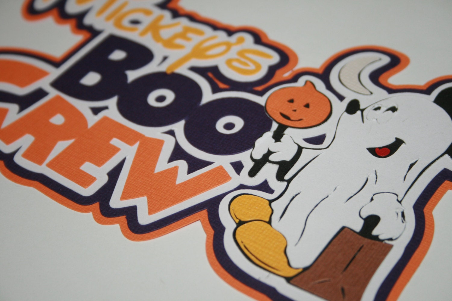 Disney Mickey's Boo Crew Die Cut Paper Pieced - Etsy