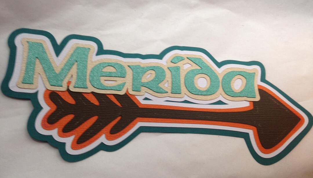 Disney - Merida - Die Cut Paper Pieced Title for Scrapbook Pages ...