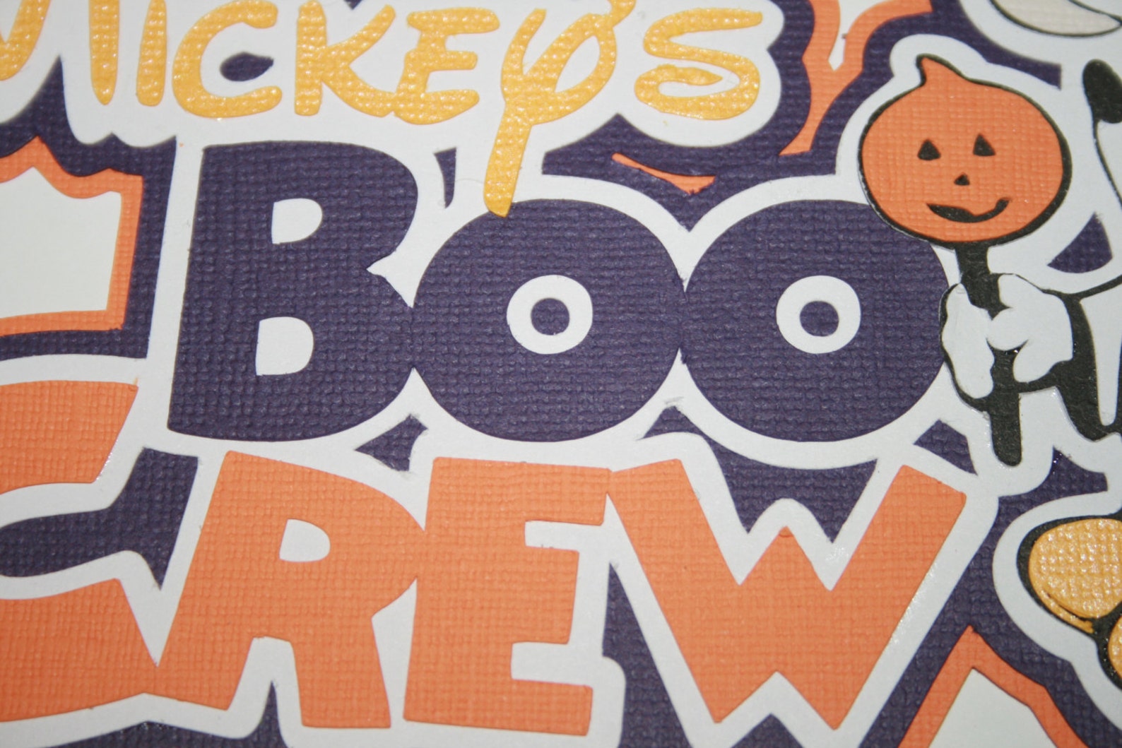 Disney Mickey's Boo Crew Die Cut Paper Pieced - Etsy