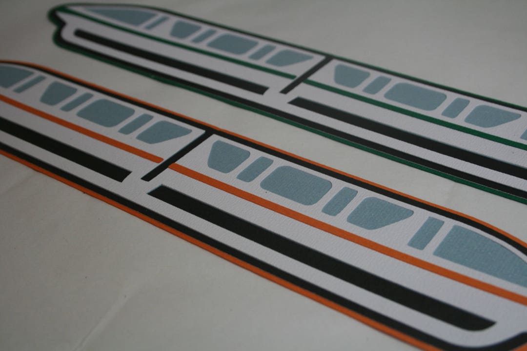 Disney - Monorail Border - Die Cut Paper Pieced Page Topper for ...