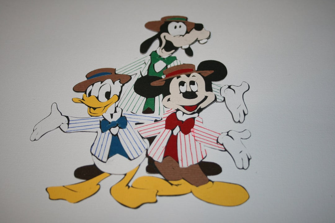 Disney - Dapper Dans Mickey Goofy Donald Die Cut Paper Piecing for ...