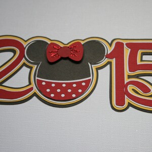 Disney - 2015 - Die Cut Paper Pieced Title / Page Topper for Scrapbook ...