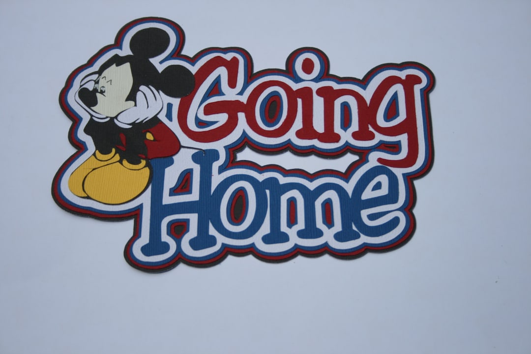 Disney - Going Home - Die Cut Paper Pieced Title for Scrapbook Pages - Etsy