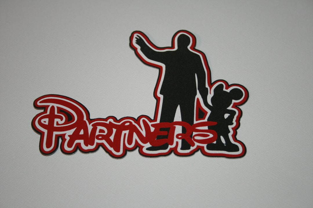 Disney Partners Die Cut Paper Pieced Title for Scrapbook - Etsy
