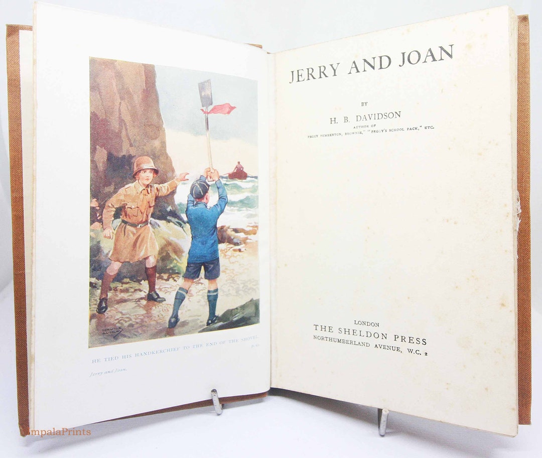 Jerry and Joan 1920s Childrens Reading Book Adventure Illustrated Book ...