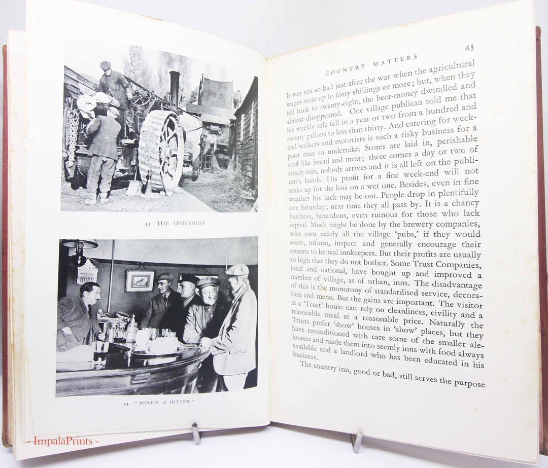 Vintage 1935 the Heart of England Hardback, Illustrated British ...