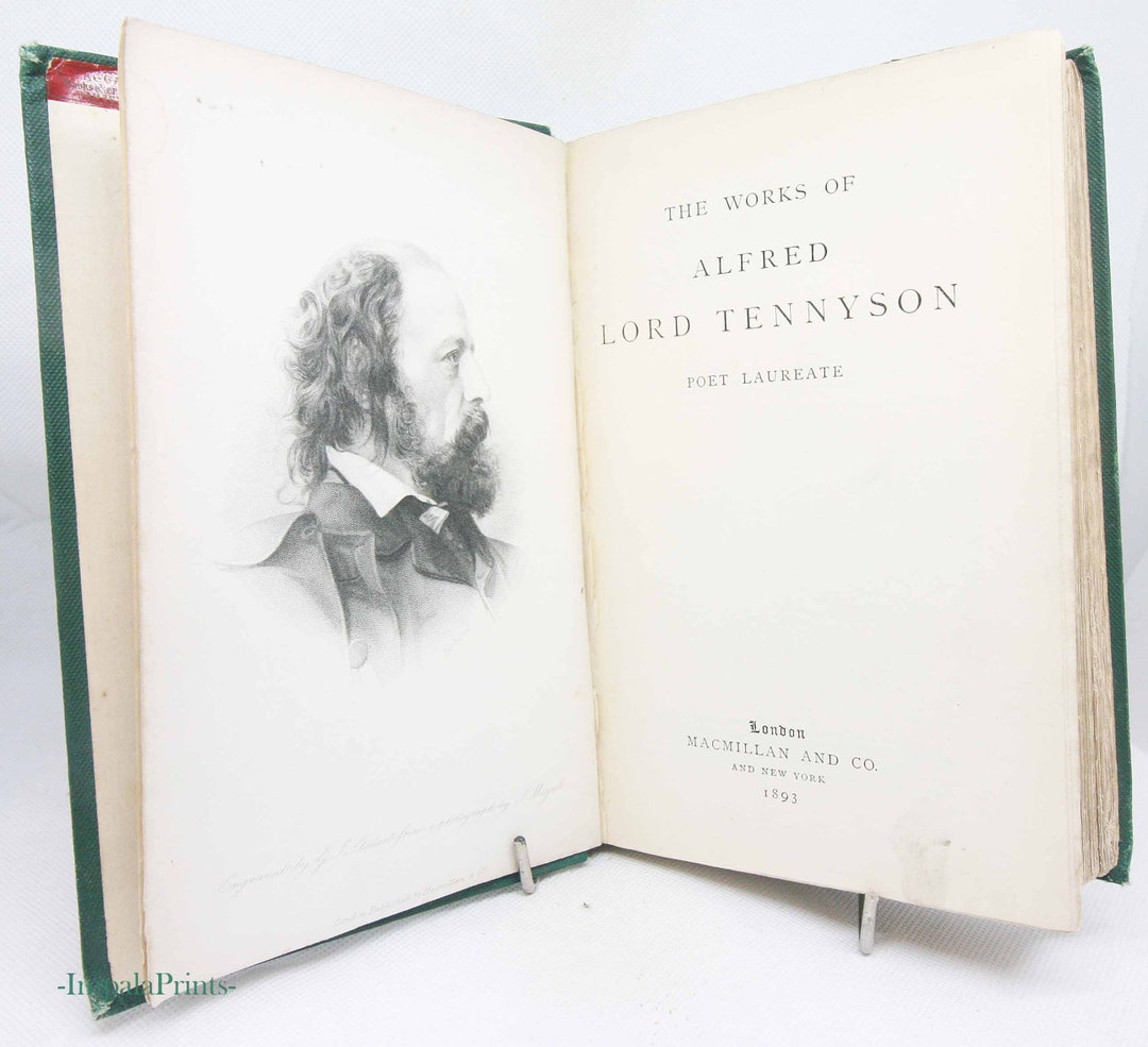 Antique 1890s Poetry Book Tennysons Works Gift Vintage Book - Etsy