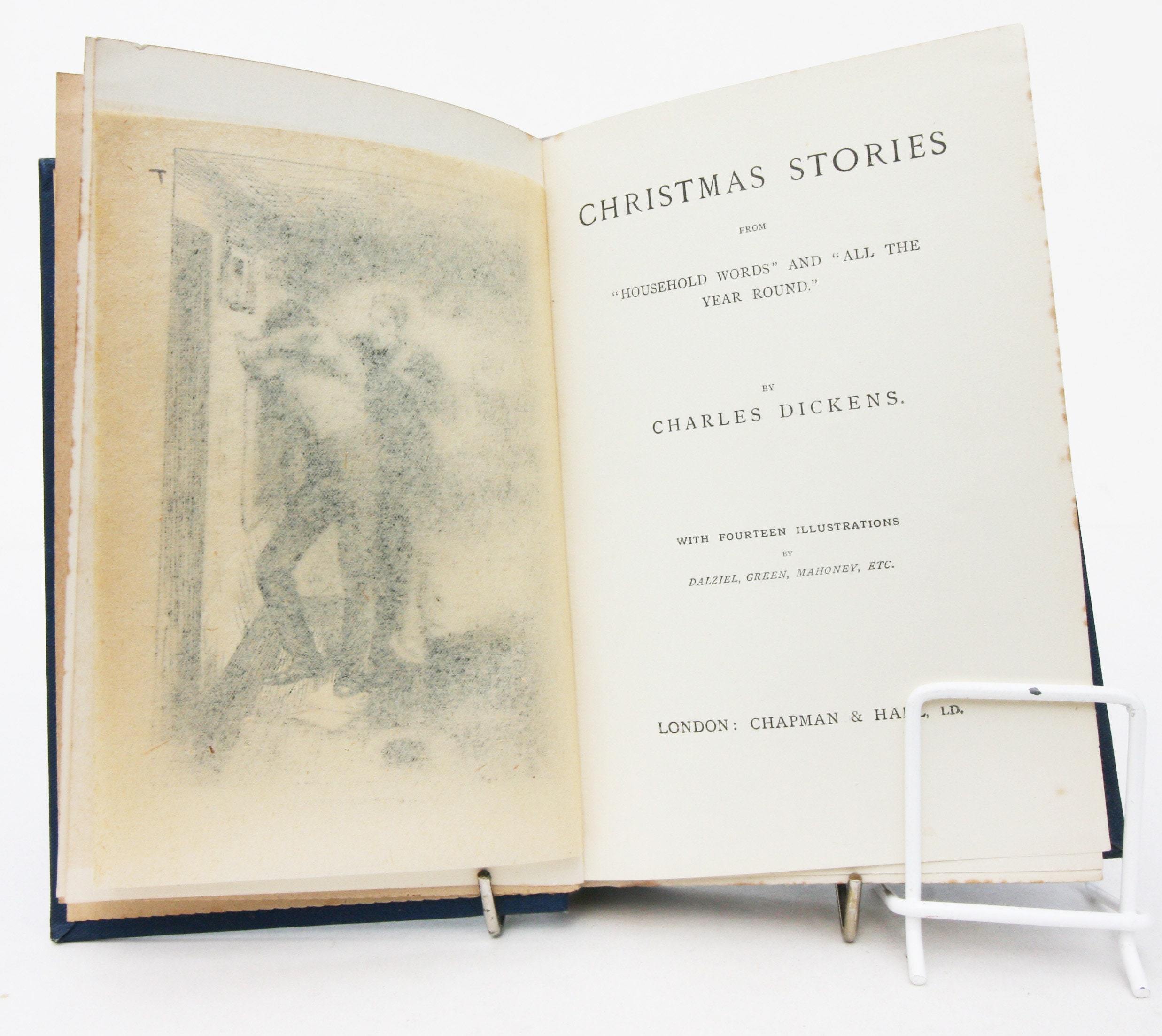 Christmas Stories by Charles Dickens 1900s Illustrated Vintage | Etsy