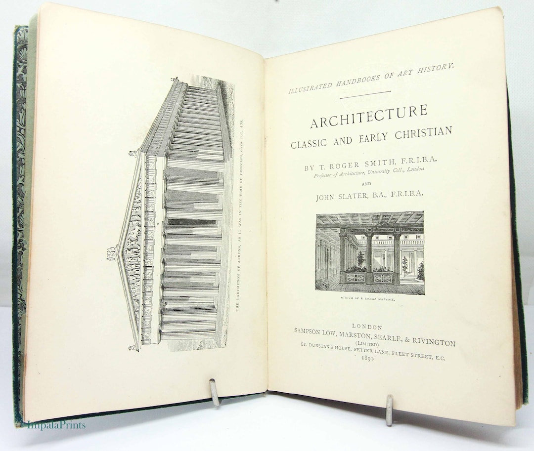 Classical Architecture 1890 Handbook Illustrated Plates, Building ...