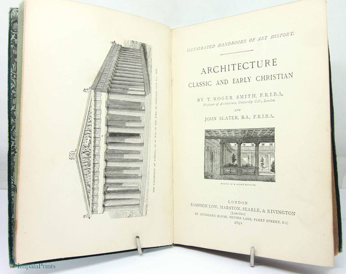 Classical Architecture 1890 Handbook Illustrated Plates, Building ...