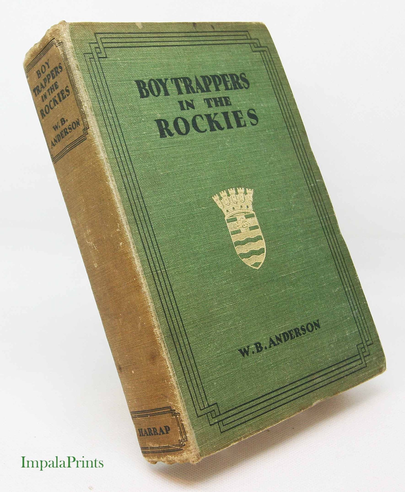 Boy Trappers in the Rockies 1939 Travel Adventure Book Travel Hardback ...