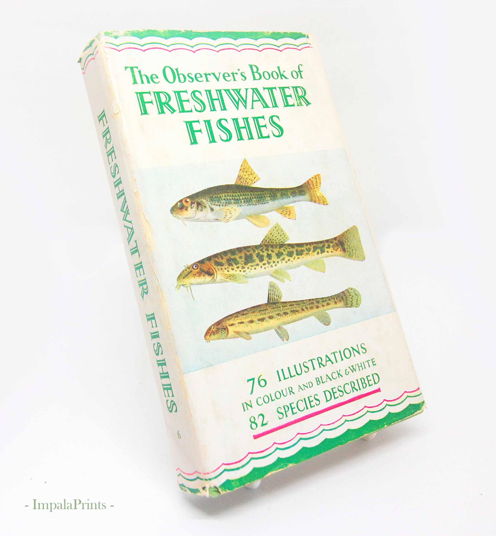Freshwater Fishes Handbook 1960s Collectable Book Illustrated Fishing ...