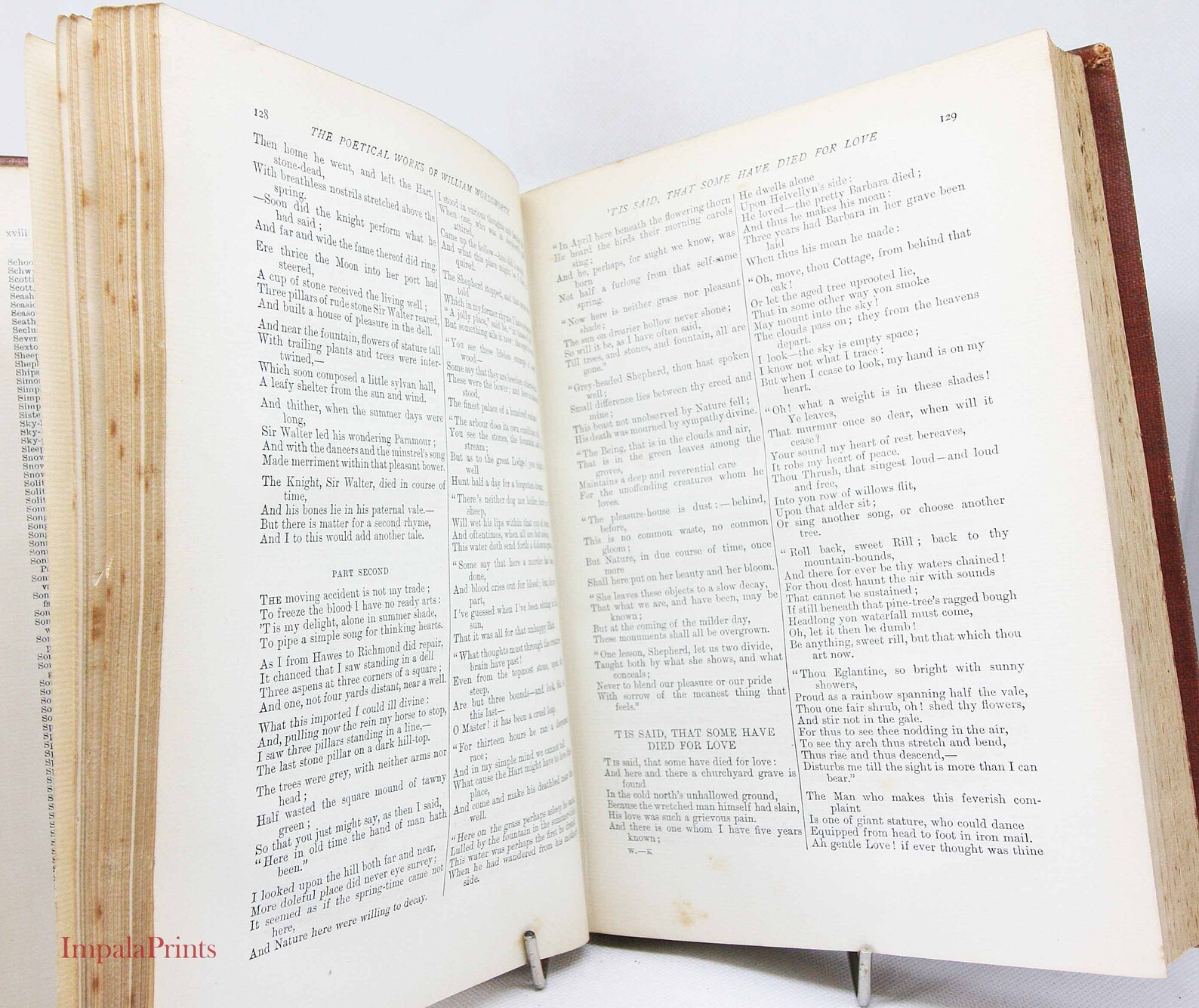 Wordsworth Poetical Works Antique Red Hardback Gift Book 1900 | Etsy