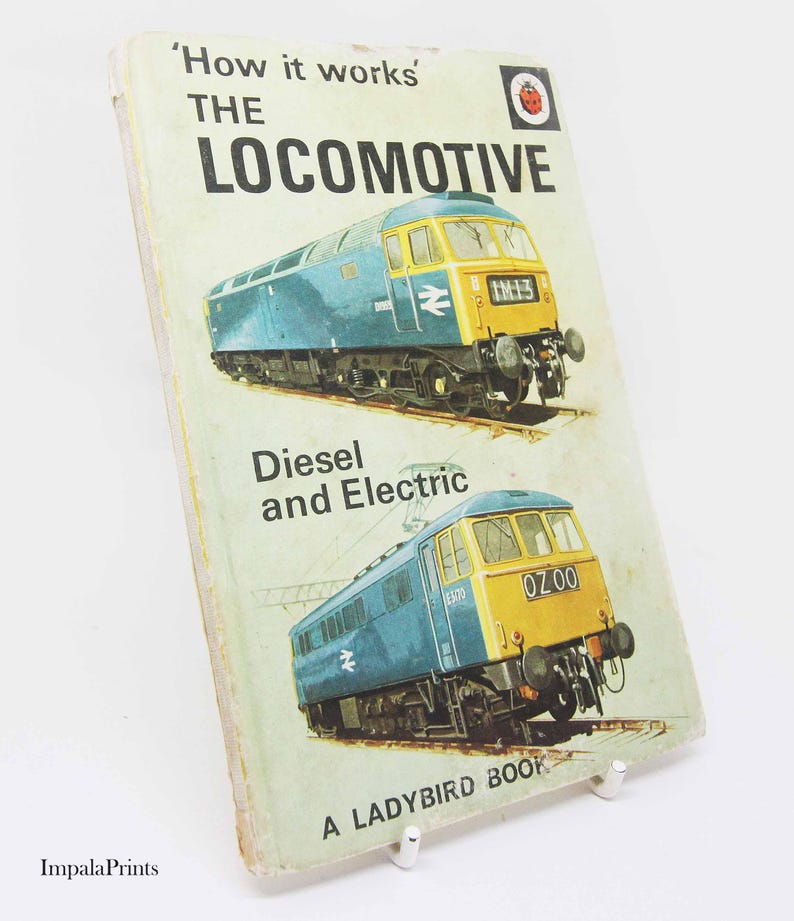 Locomotives 1960s Colour Ladybird Train Book Illustrated Vintage ...