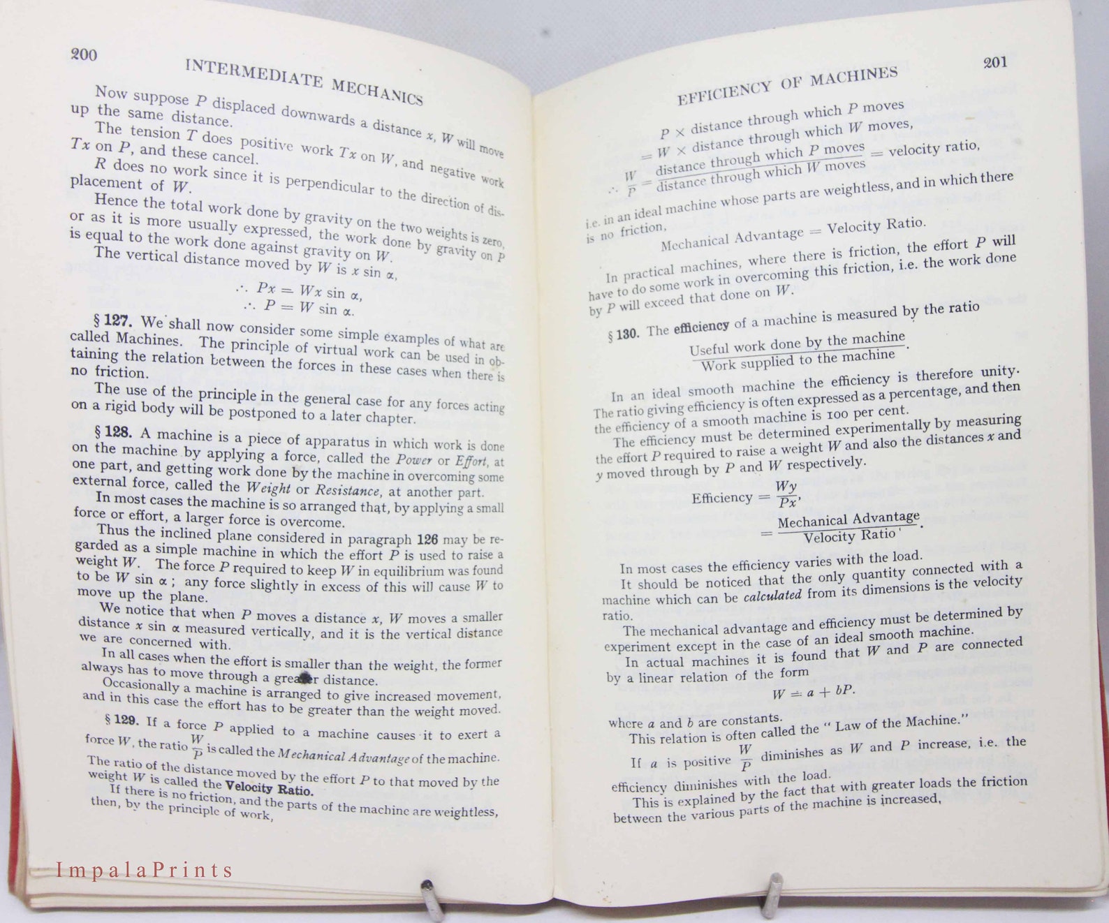 Mechanics Maths Book, 1940s Statics & Hydrostatics Mathematics Vintage ...