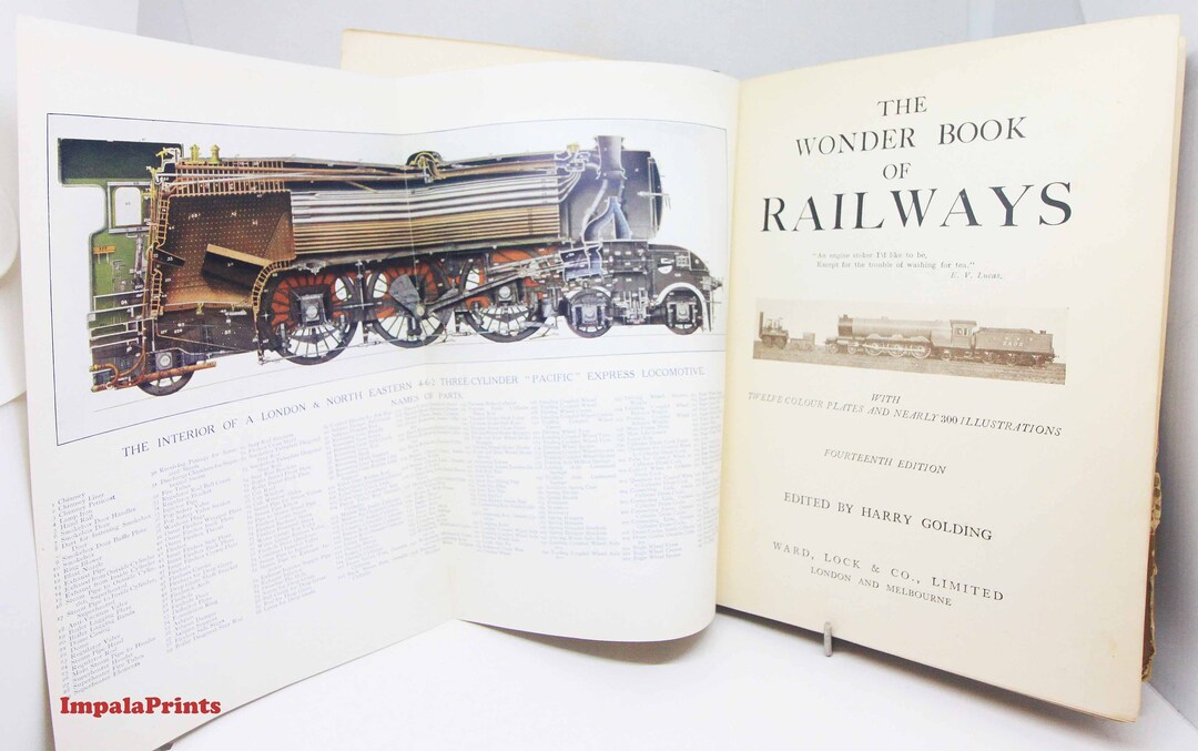 Childrens Book of Railway 1930s Engineering Book Childens Vintage Books ...