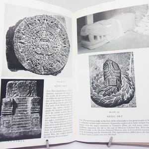 Aztec History Illustrated Archeology Hardback 1950s Exploration Travel ...