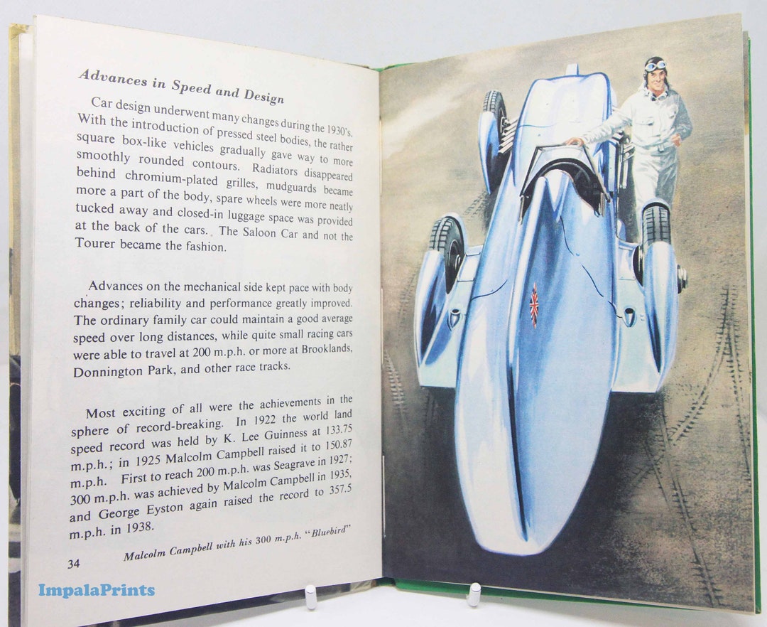 Motor Car Ladybird Book Childrens Science Book Vintage 1960s Childrens ...