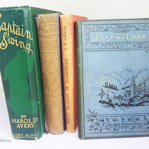 Adopt an Antique 100 Year Old Book Worn Loved Hardback Books Vintage ...