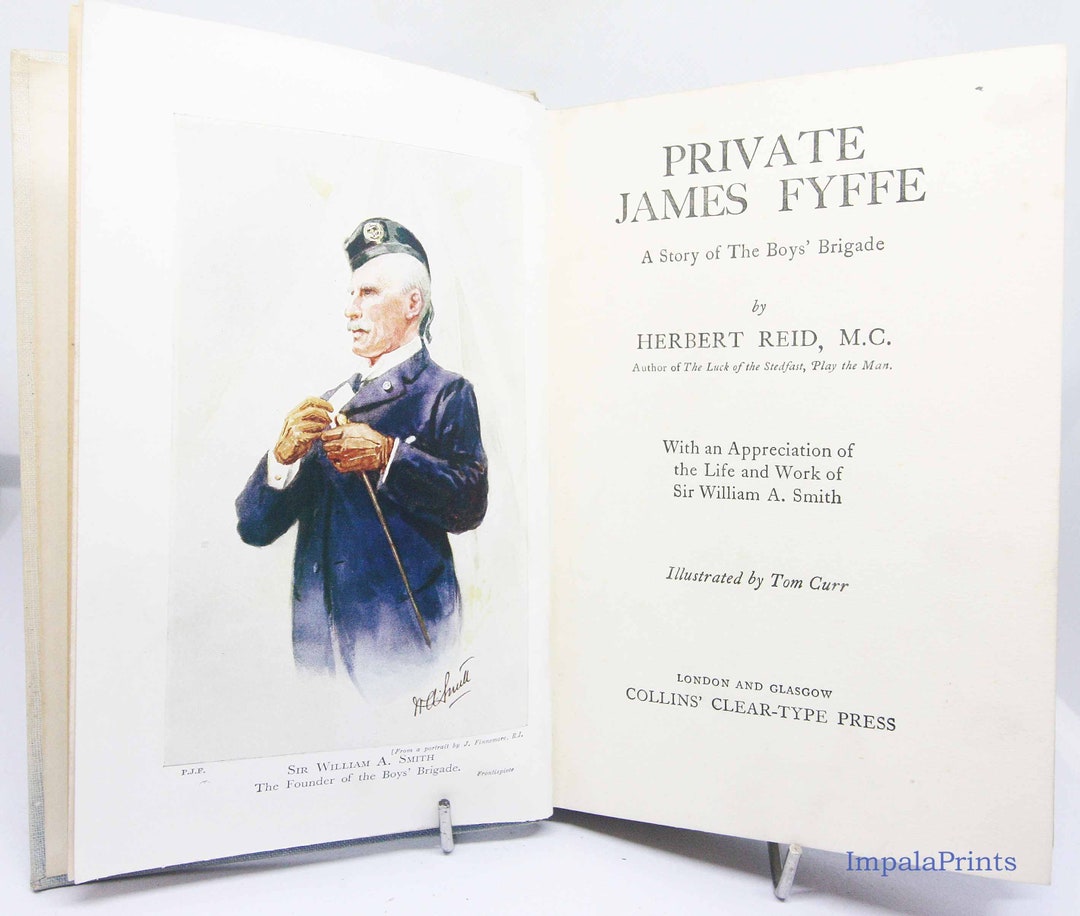 Story of the Boys Brigade 1930s Private James Fyffe Adventure Book ...