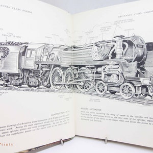 Book of Railways and Steam Engines Engineering Childrens Book Vintage ...