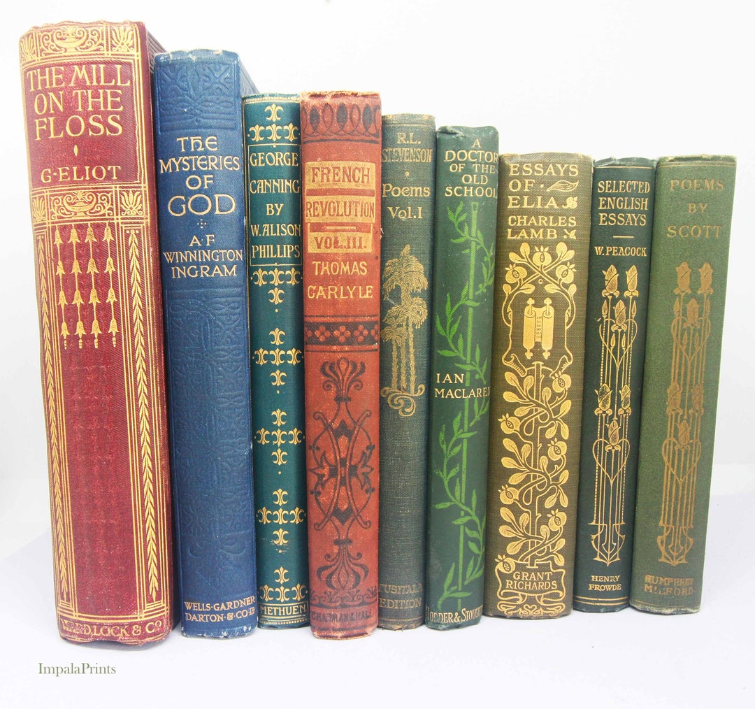 Adopt an Antique Book 1890s 1930s Attractive Display Books & Good Reads ...