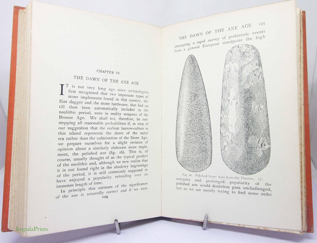 Prehistoric England, the Axe Age British Archeology 1920s , Archaeology ...