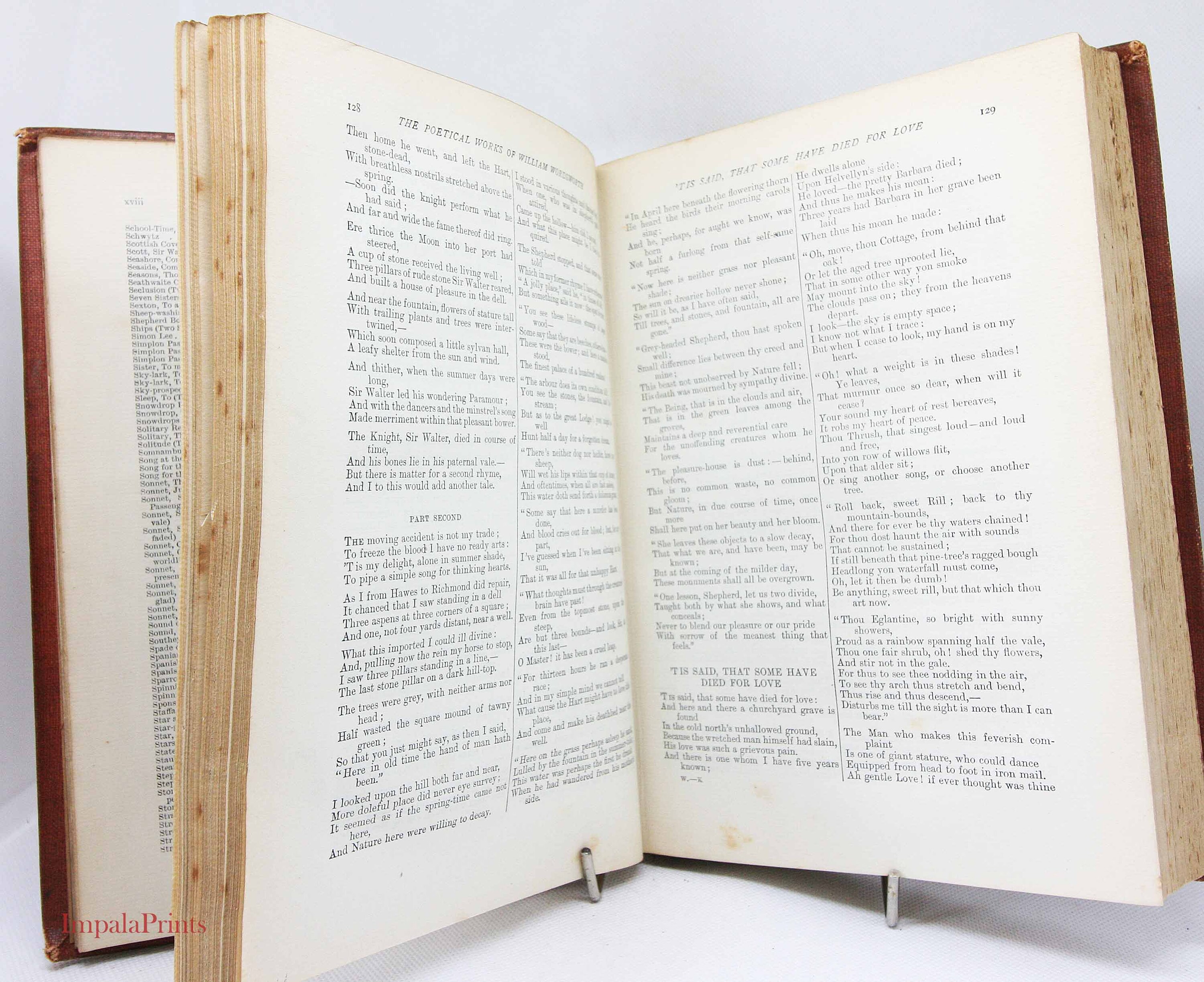 Wordsworth Poetical Works Antique Red Hardback Gift Book 1900 | Etsy