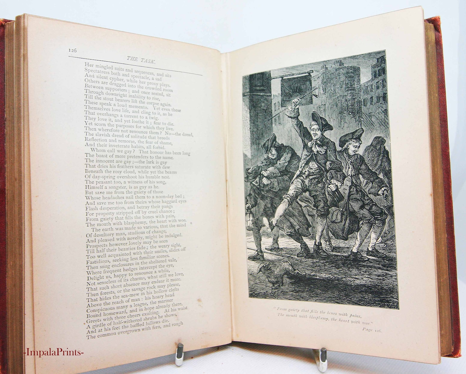 Poems by William Cowper 1800s Poetry Vintage Book Hardback Antique Rare ...