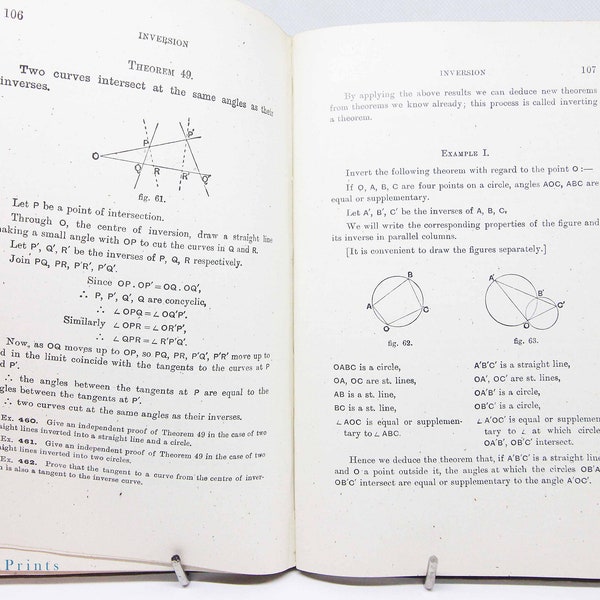 Vintage Math Book - Etsy