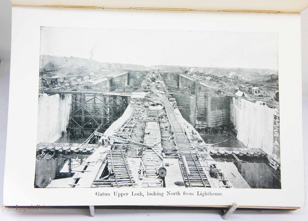 Panama Canal 1913 Antique Illustrated History Book Old Book Illustrated ...