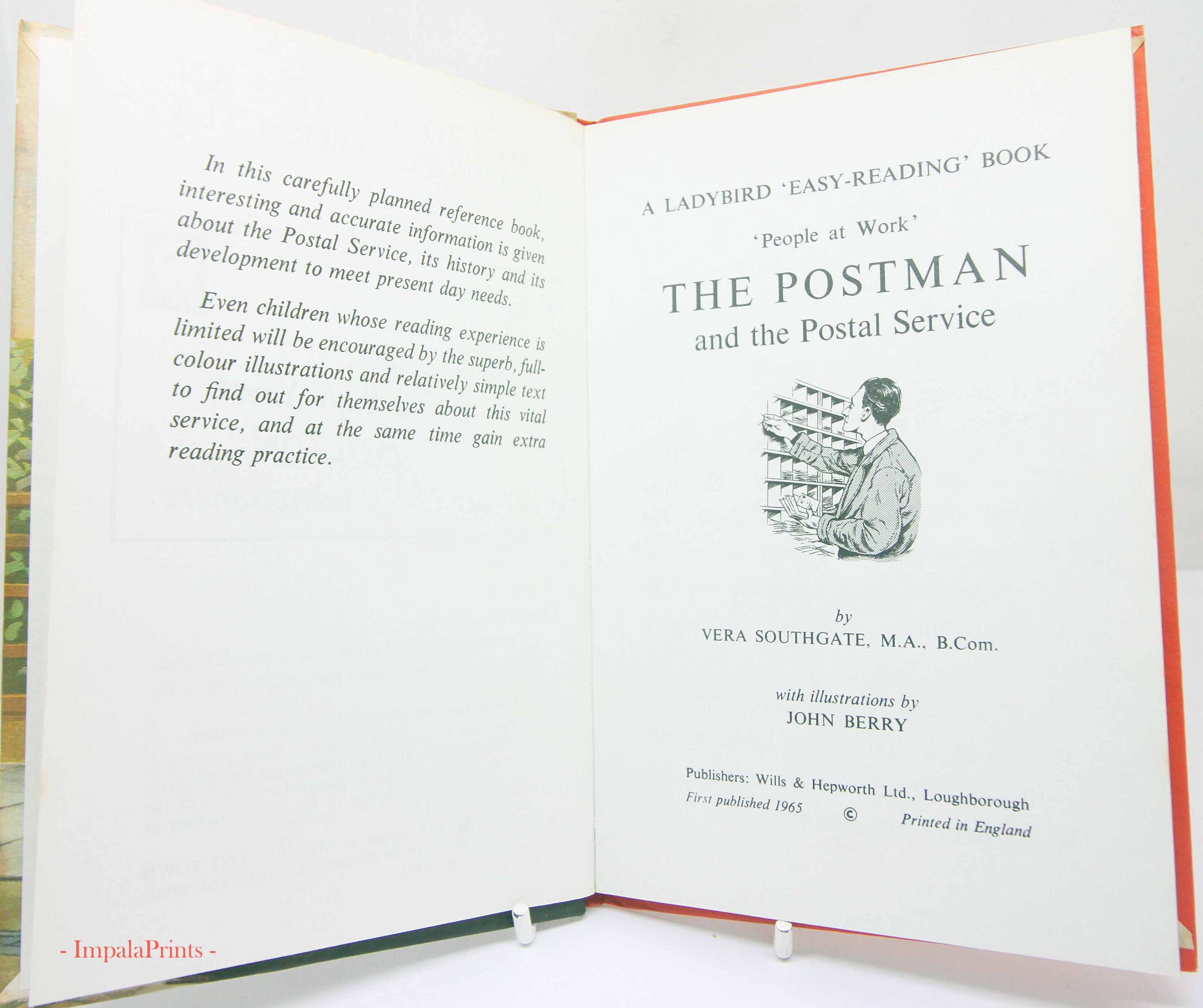 Vintage Ladybird Book Postman 1965 Childrens Collectable Vintage ...