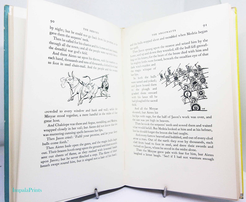 The Heroes: Greek Fairy 1960s Charles Kingsley Stories Vintage - Etsy