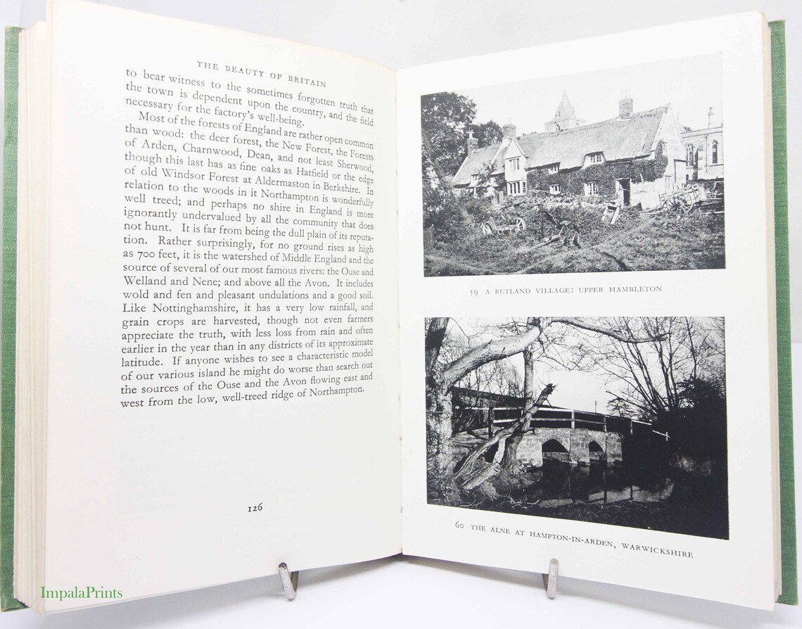 Vintage Picture Book Beauty of Britain Picture 1942 Book Travel Guide ...