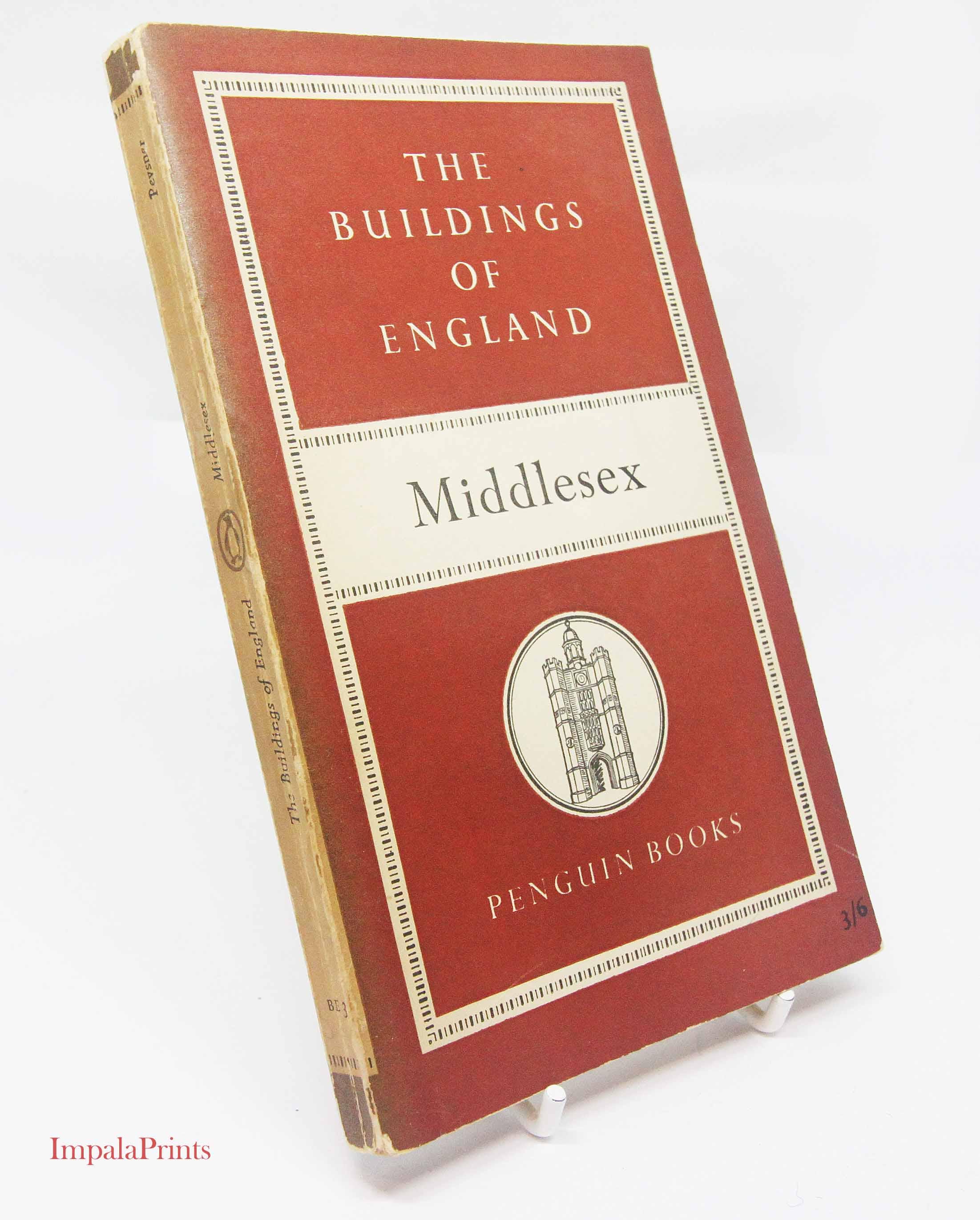 Architecture Buildings of England: Middlesex Illustrated Vintage ...
