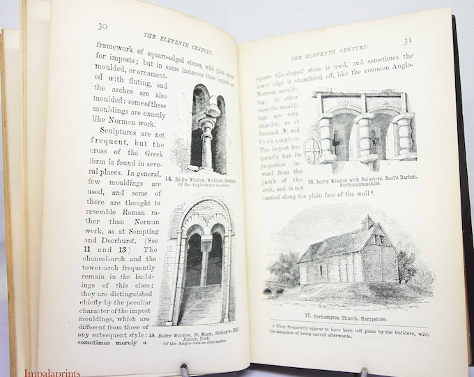 Gothic Architecture 1895 Handbook Illustrated Plates, Building Antique ...