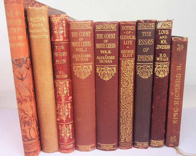 Adopt an Antique 100 Year Old Book Worn Loved Hardback Books Vintage ...